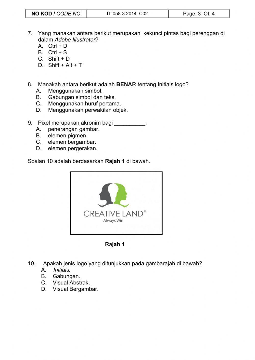 Kuiz CO1-skm - graphic digital worksheet | Live Worksheets