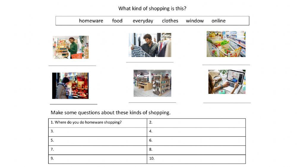 Shopping 471127 | Hibba Toor | Live Worksheets