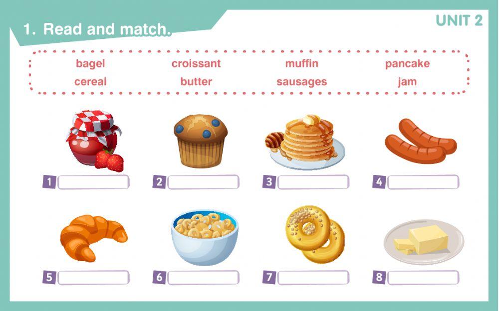 6. Sınıf Yummy Breakfast Extra Worksheet online exercise for | Live ...