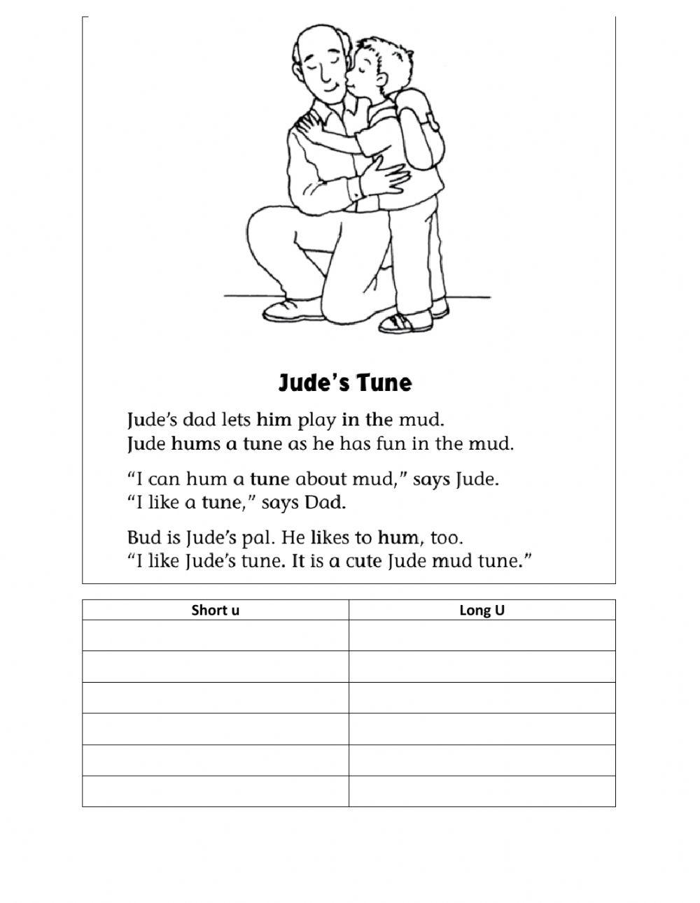 Long u activity | Live Worksheets