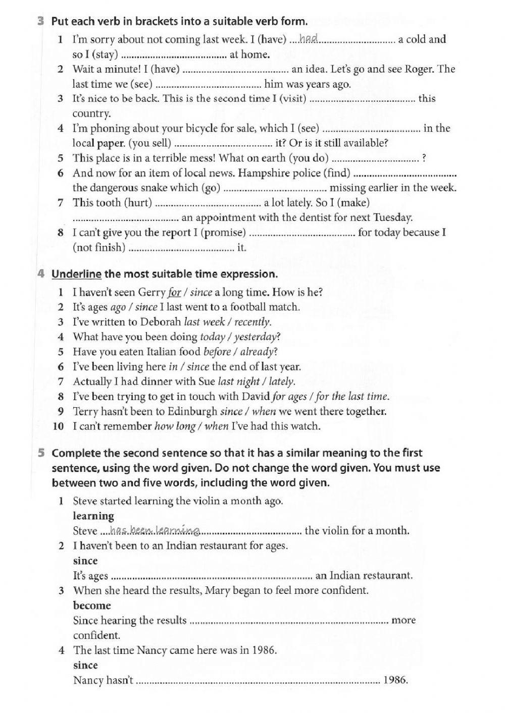 Present Perfect-Vince-B2 6201509 | Rita Sildnik | Live