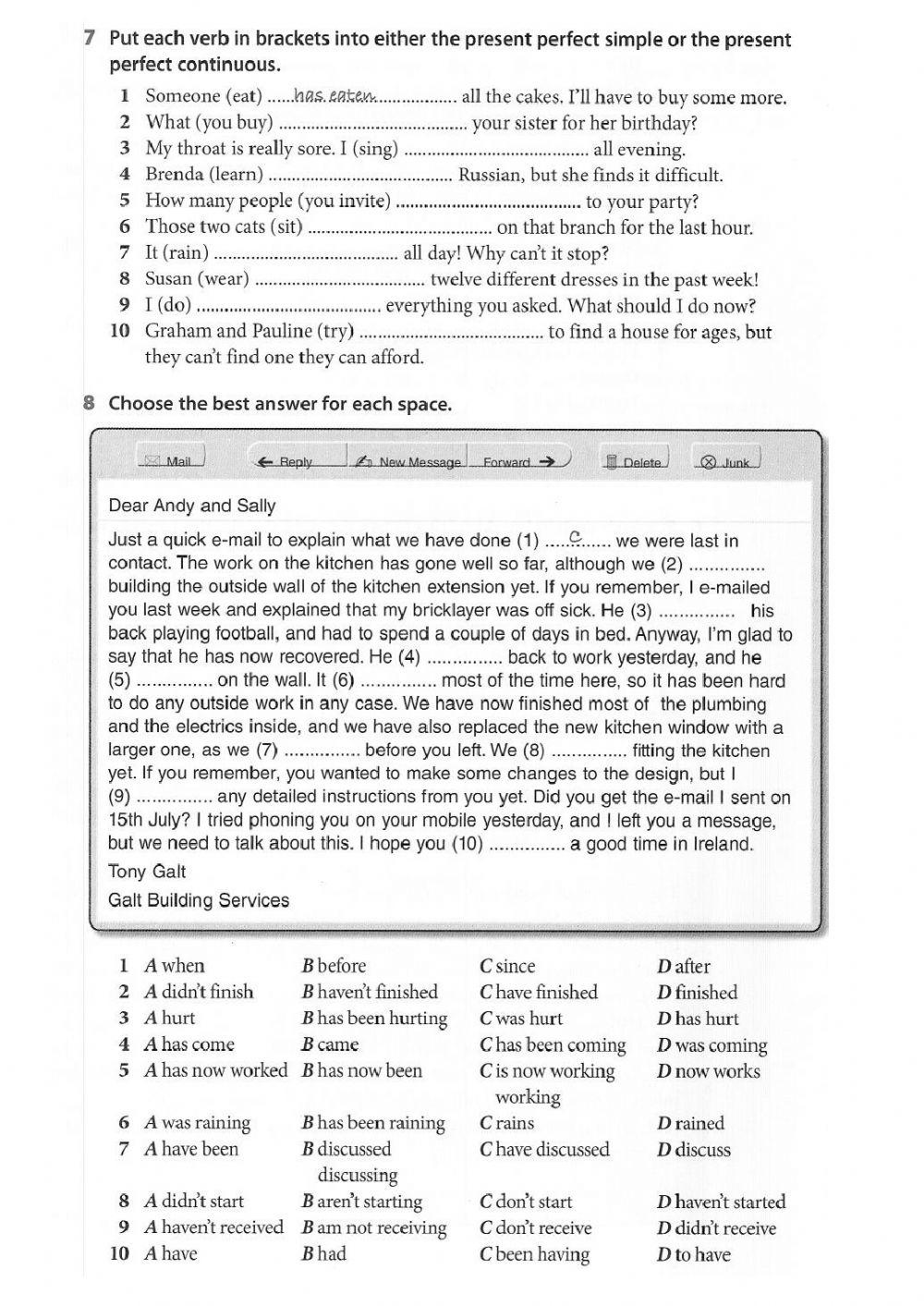 Present Perfect-Vince-B2 6201509 | Rita Sildnik | Live