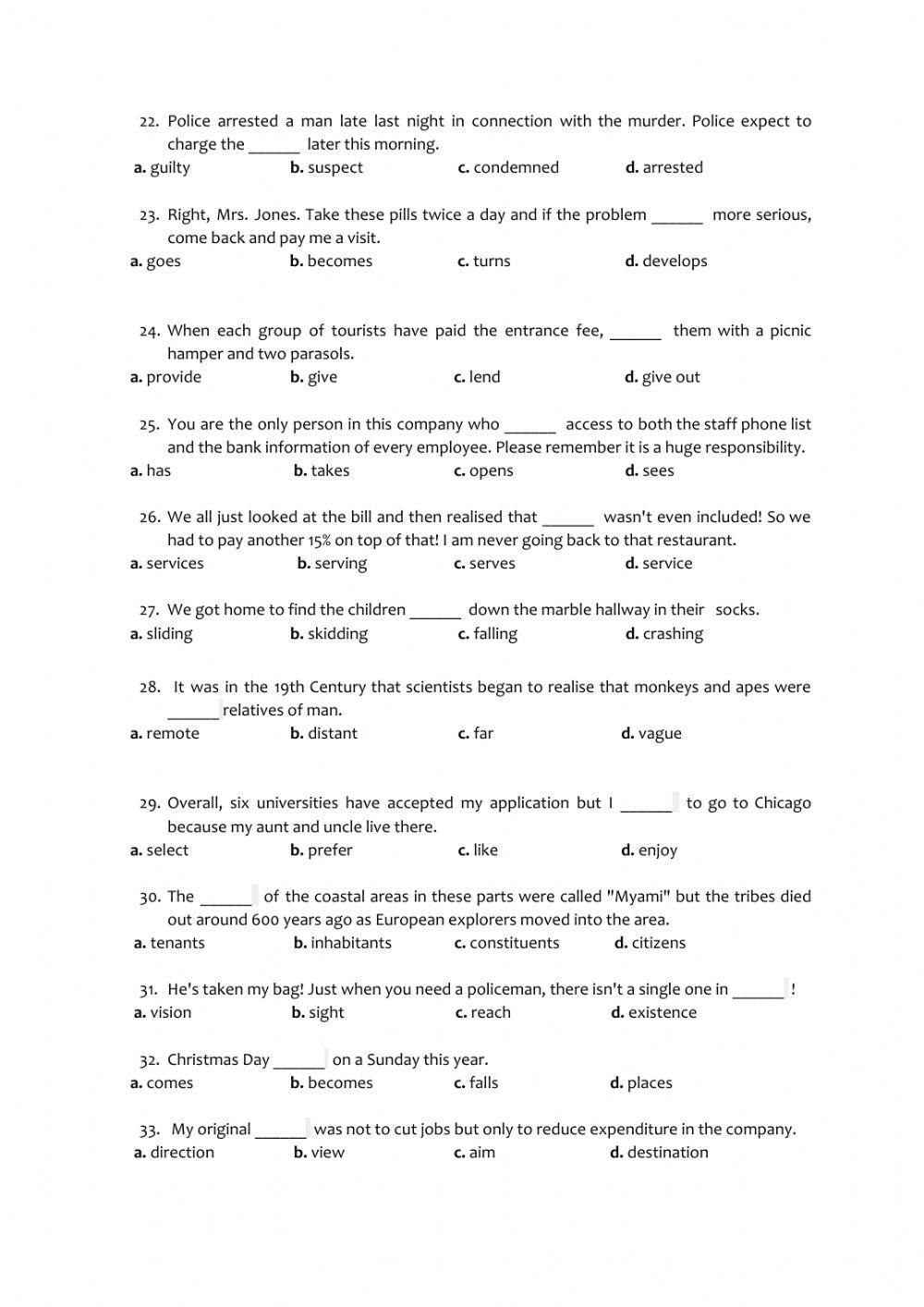 Mock Pre-Avanzado 2020 Ro worksheet | Live Worksheets