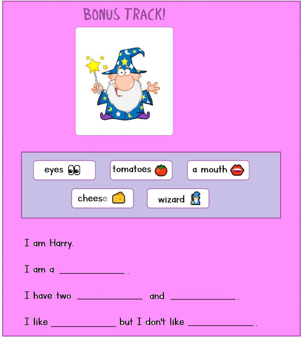 Bonus track worksheet | Live Worksheets