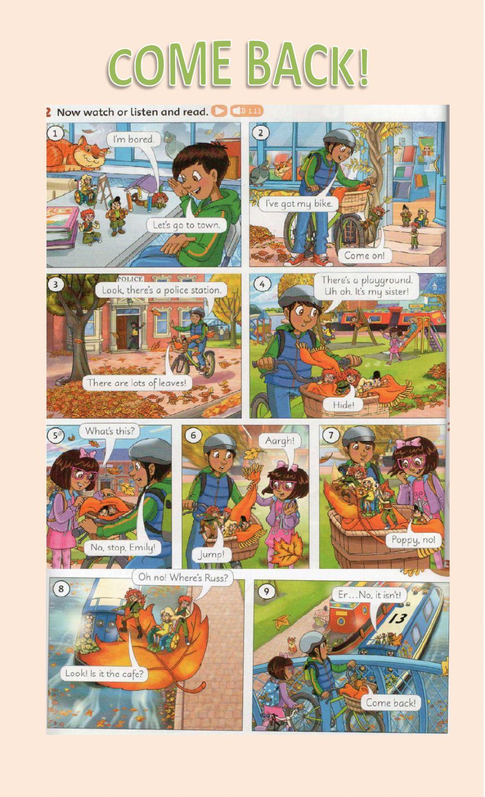 Come back worksheet | Live Worksheets