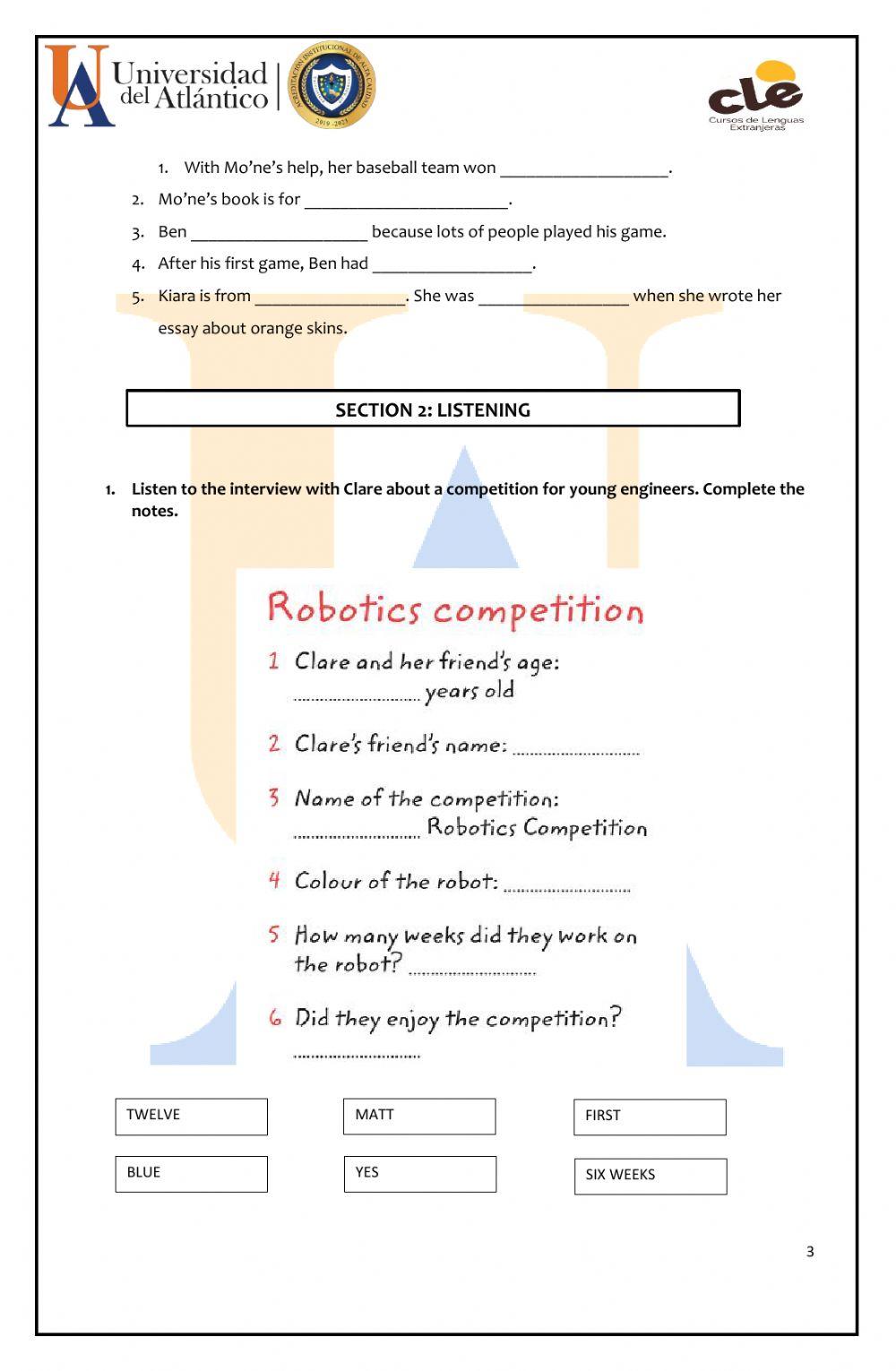 460243 | Unit 7 | mcrada | LiveWorksheets