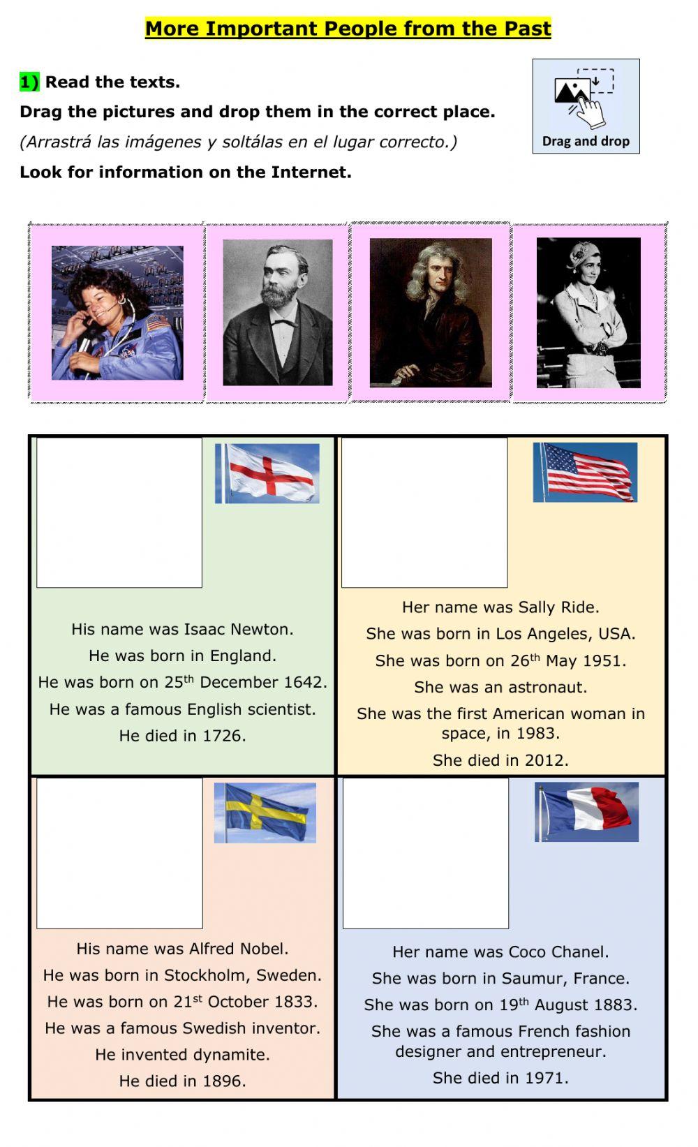 More Important People From The Past Online Exercise For Live Worksheets more-important-people-from-the-past-online-exercise-for-live-worksheets