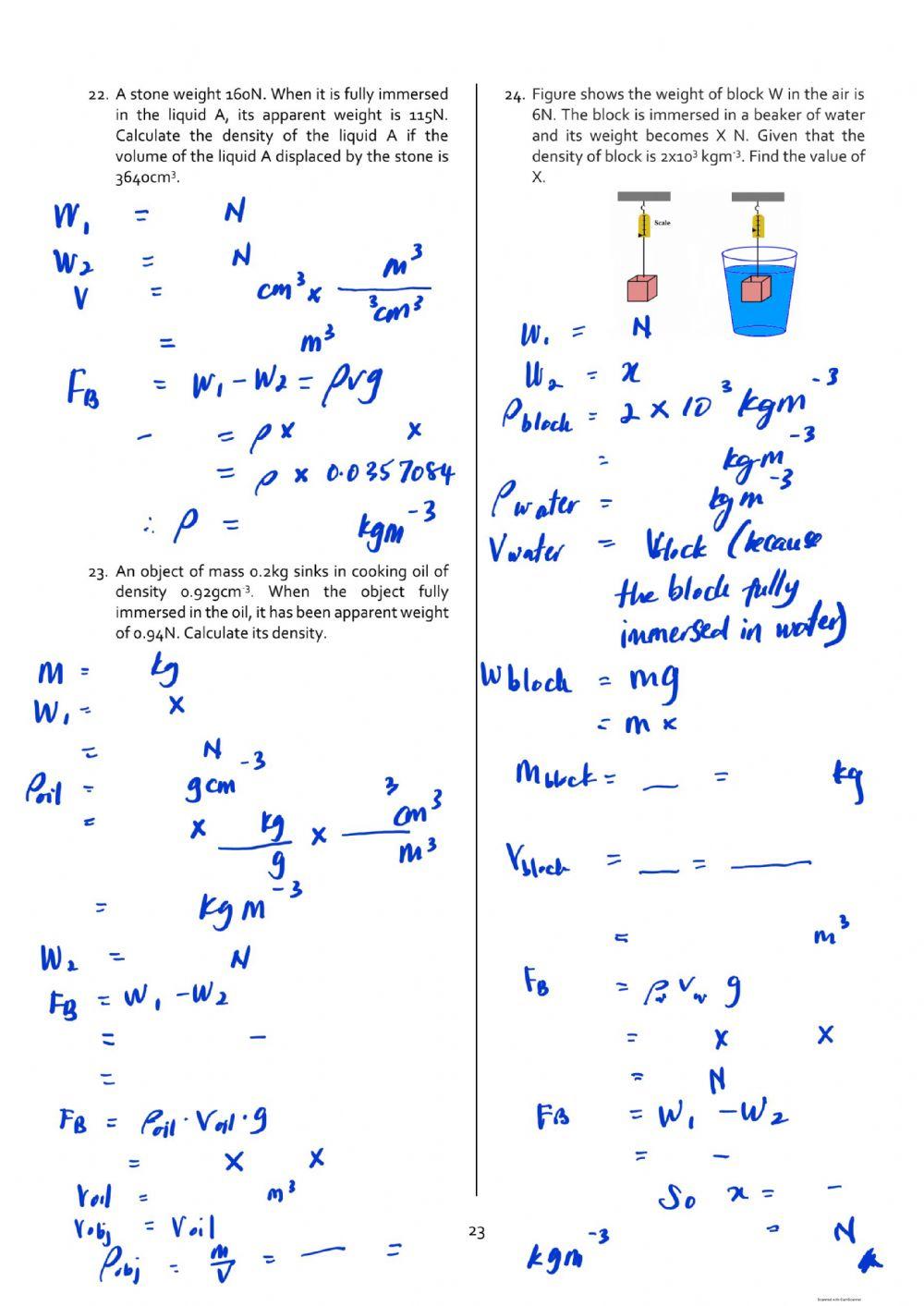 Archimedes Prin… | Free Interactive Worksheets | 473897