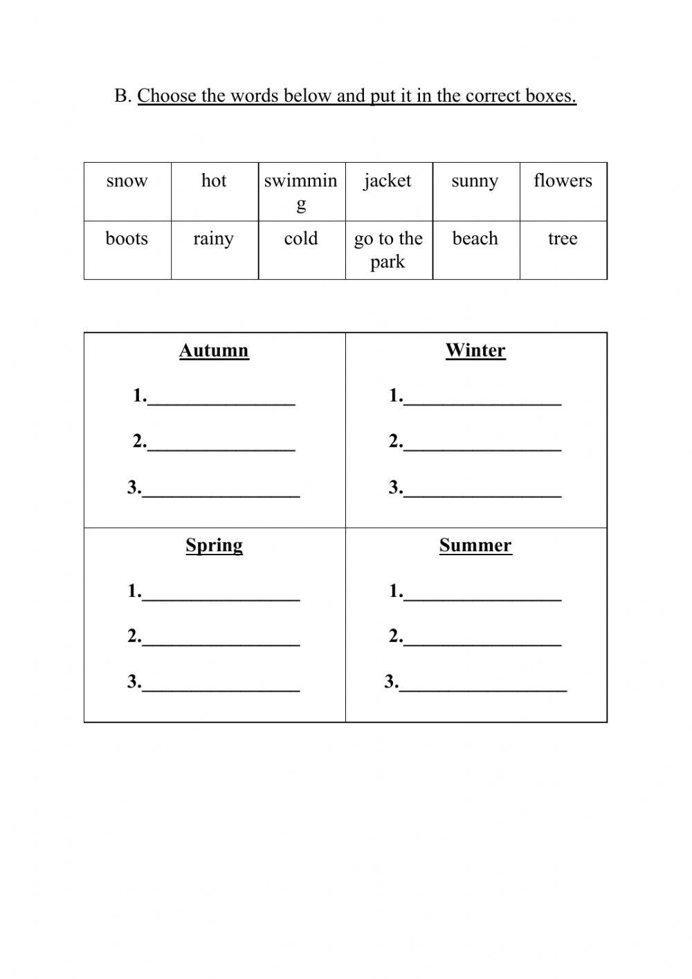 English year 3 … | Free Interactive Worksheets | 474746