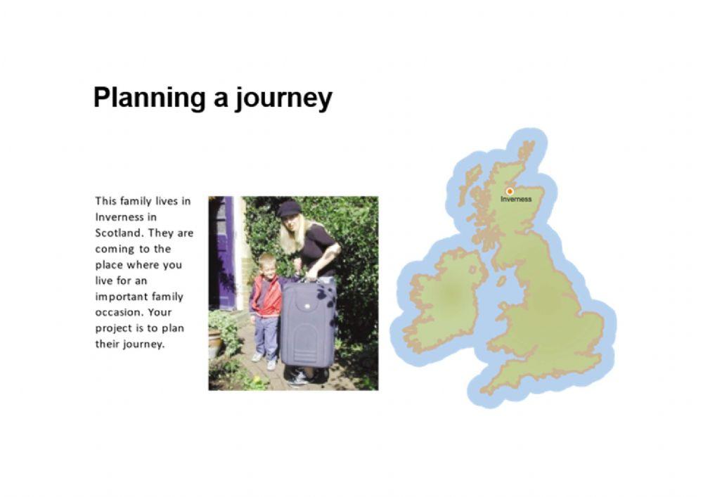 Planning a journey online exercise for | Live Worksheets