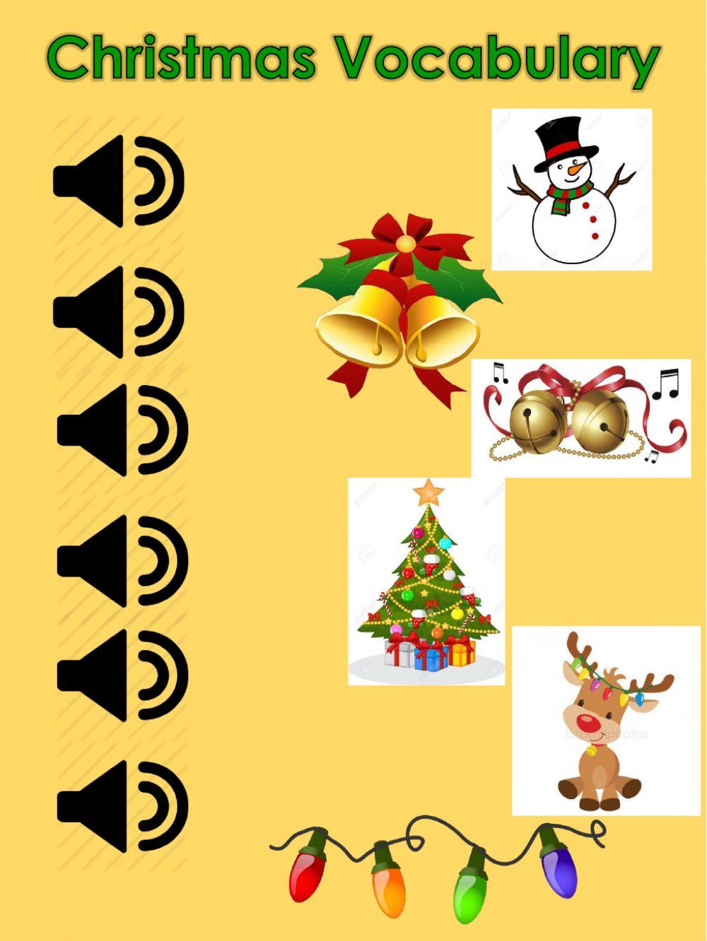 Christmas Vocabulary online exercise for | Live Worksheets