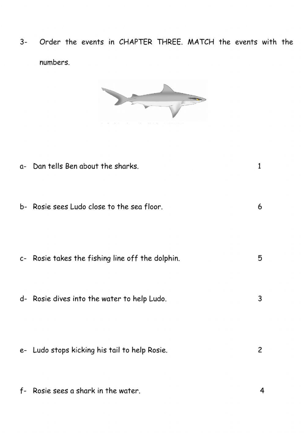Swimming with D… | Free Interactive Worksheets | 474594
