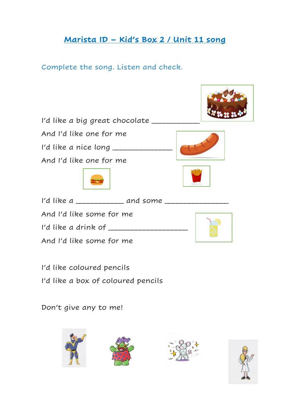 474601 | Kids box 2 - unit 11 | Camila Lucena