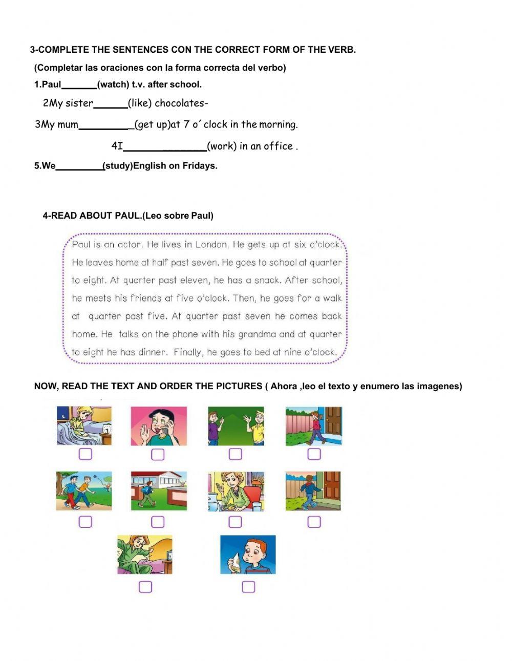 Trabajo n°7 eet n 33 worksheet | Live Worksheets