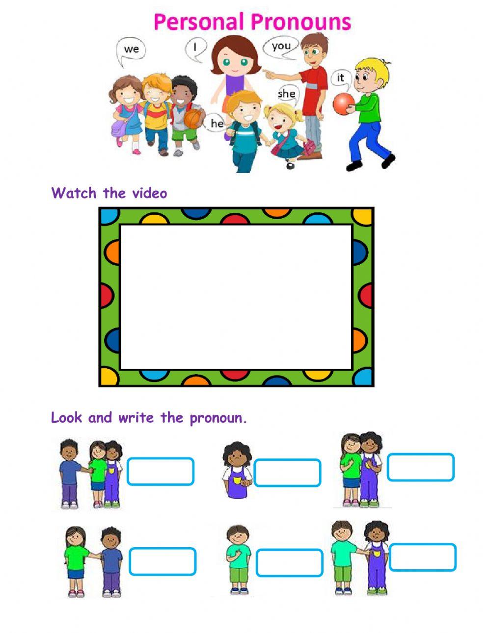 461917 | Personal pronouns | sullygv | LiveWorksheets