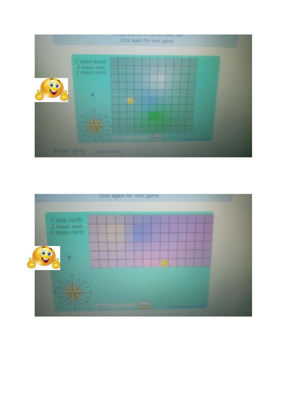 Cardinal Points exercise | Live Worksheets