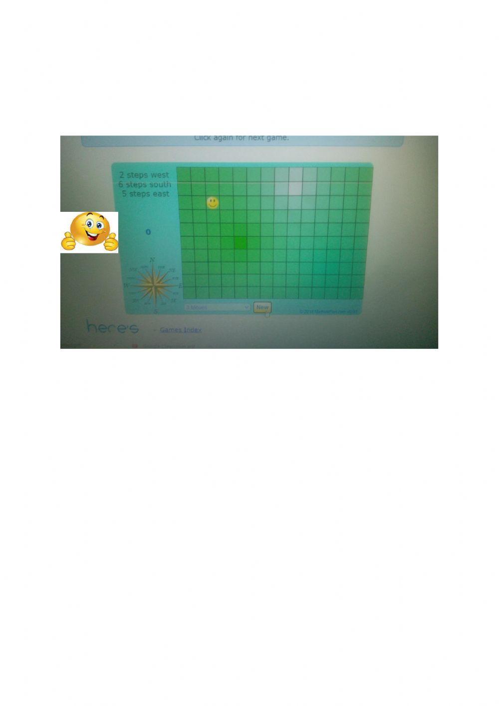 Cardinal Points exercise | Live Worksheets