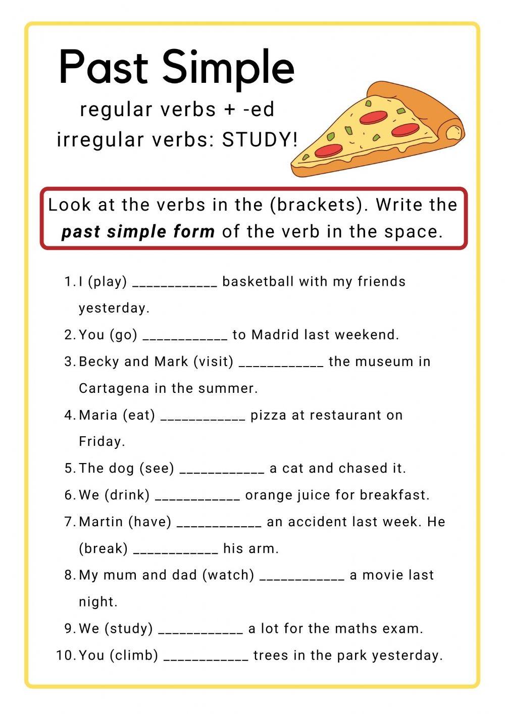 475933 Past Simple Verbs Carly Mc Liveworksheets