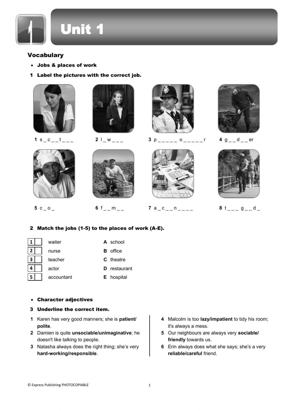 REVISION - class 7- on screen 2 - unit 1 6206828