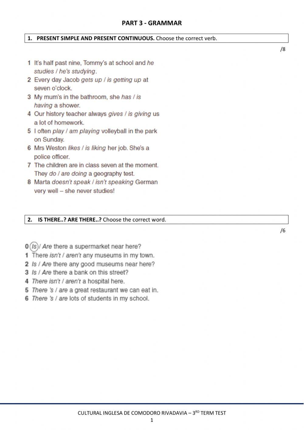 Teens 1 - 3rd T… | Free Interactive Worksheets | 6206850