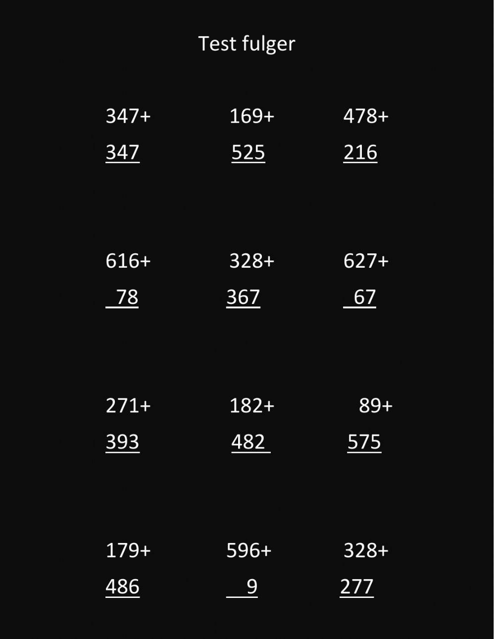 Test fulger calcule 0 1000 adunarea cu trecere peste ordin worksheet ...