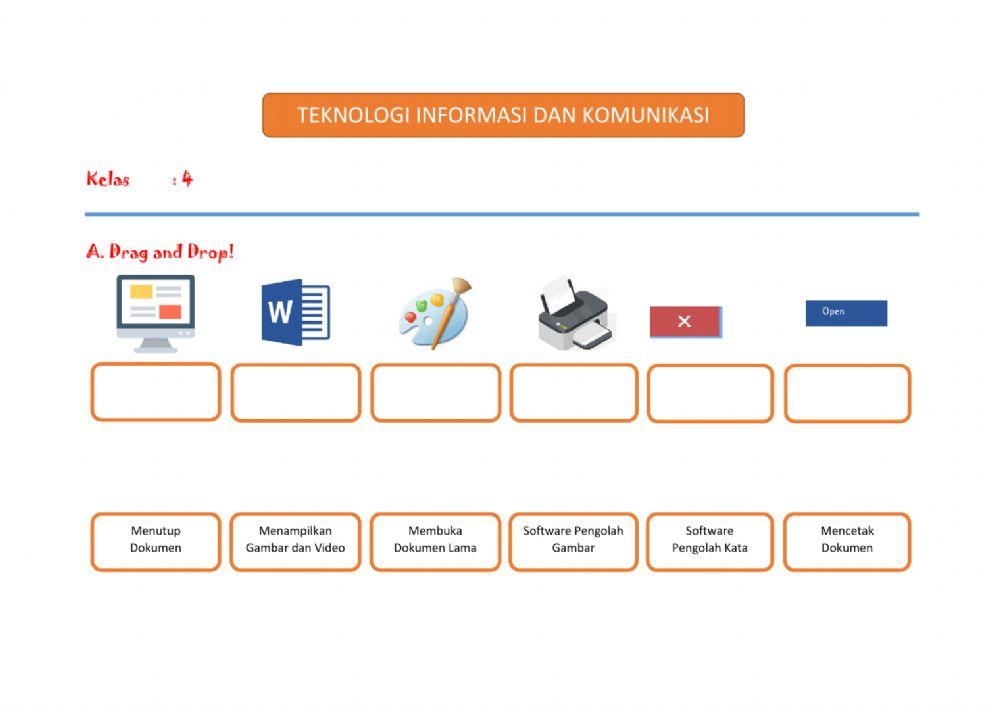 Fungsi-Fungsi TIK worksheet | Live Worksheets