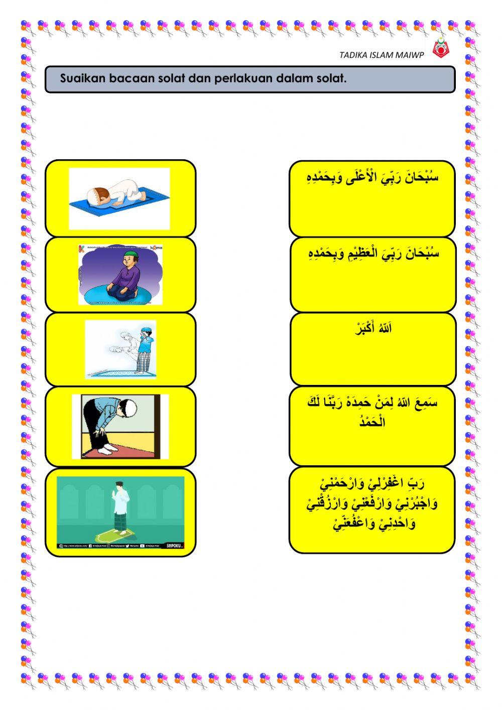 Solat online worksheet | Live Worksheets