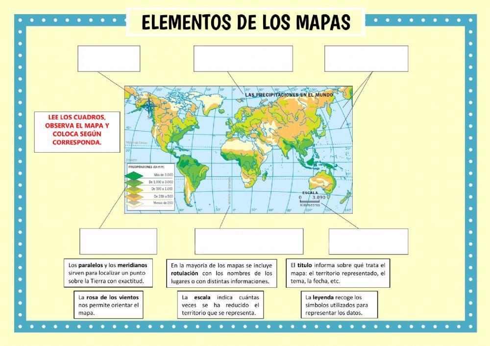 Principales Elementos De Los Mapas Para Quinto Grado - vrogue.co