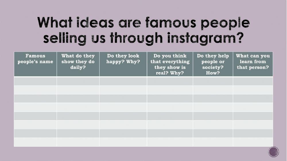 Categories of analysis worksheet | Live Worksheets