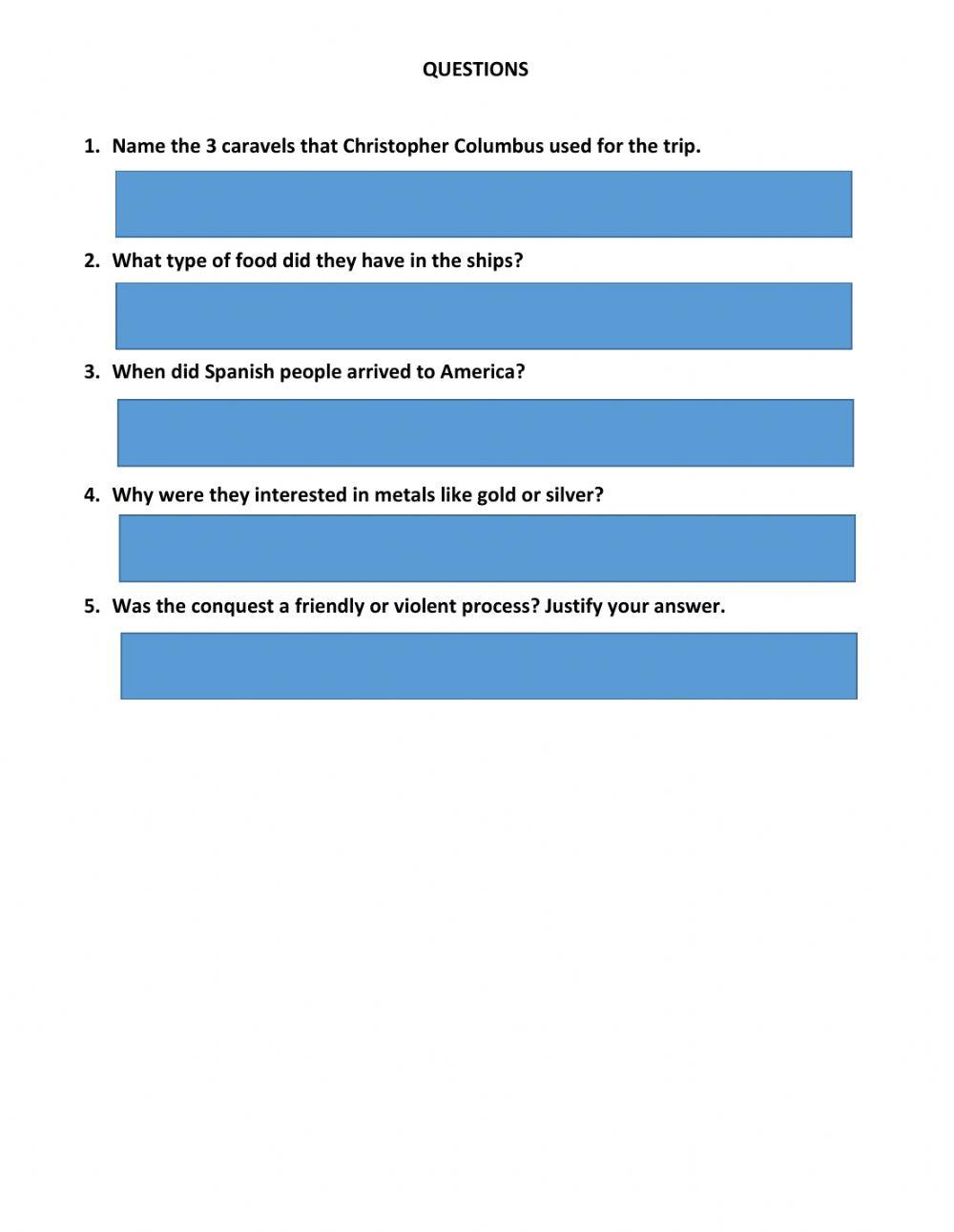 The Coquest worksheet | Live Worksheets