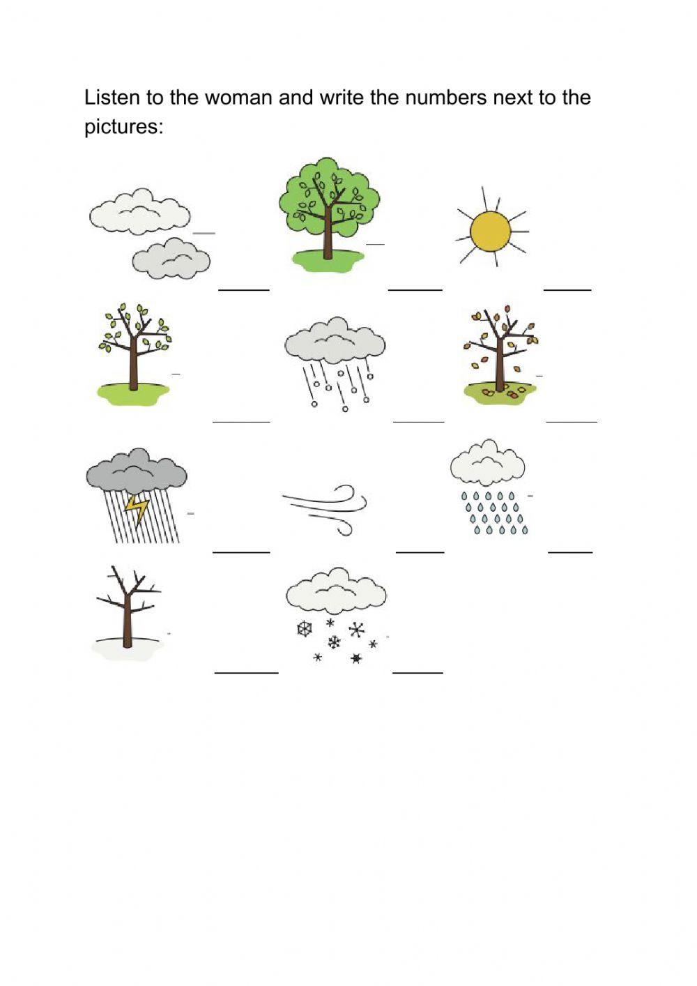 Weather Listening 6208648 | amendaja | Live Worksheets