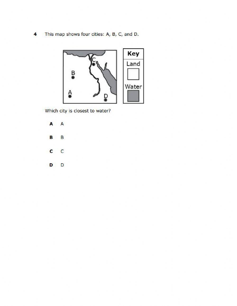 Using a map worksheet | Live Worksheets