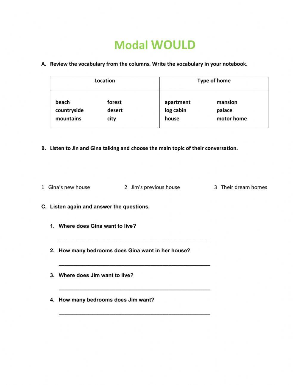 modal would | Free Interactive Worksheets | 6210028