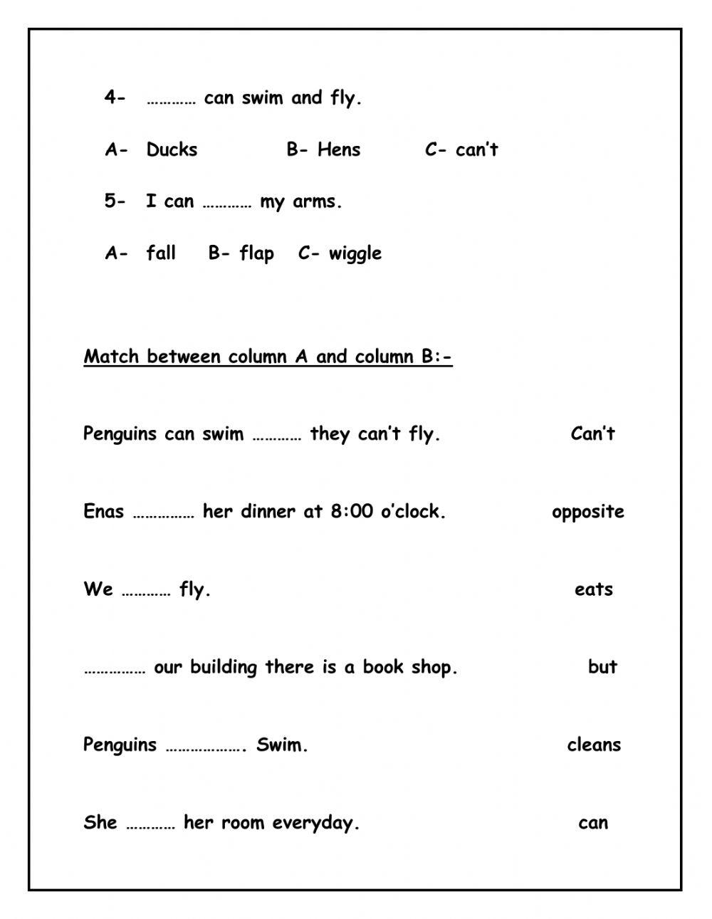 Revision - Grade 03 - Ms. Zahra worksheet | Live Worksheets