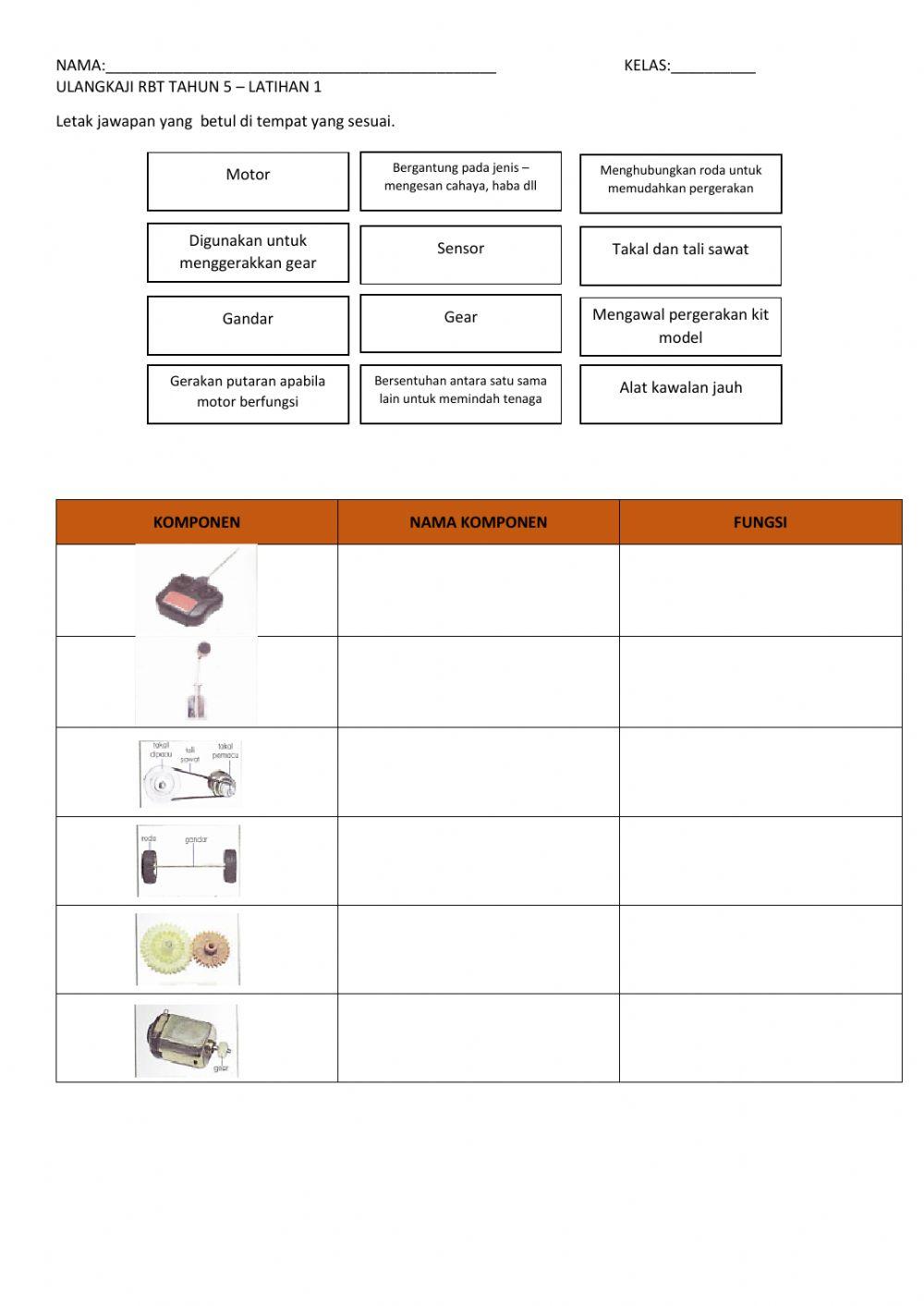 Ulangkaji rbt t… | Free Interactive Worksheets | 479505
