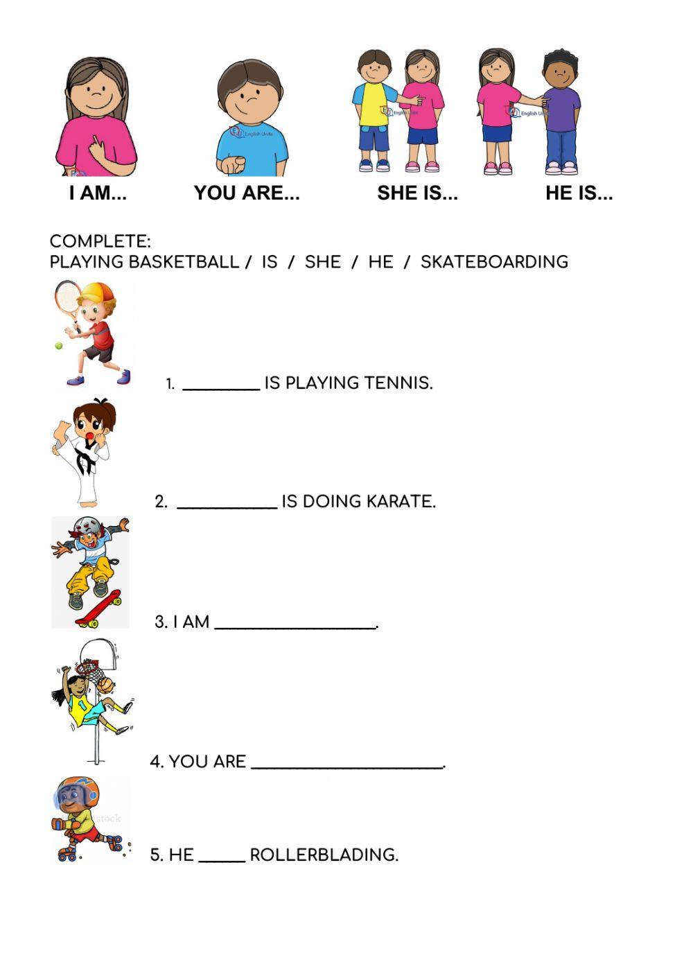 PRONOUNS PRESEN… | Free Interactive Worksheets | 6210875