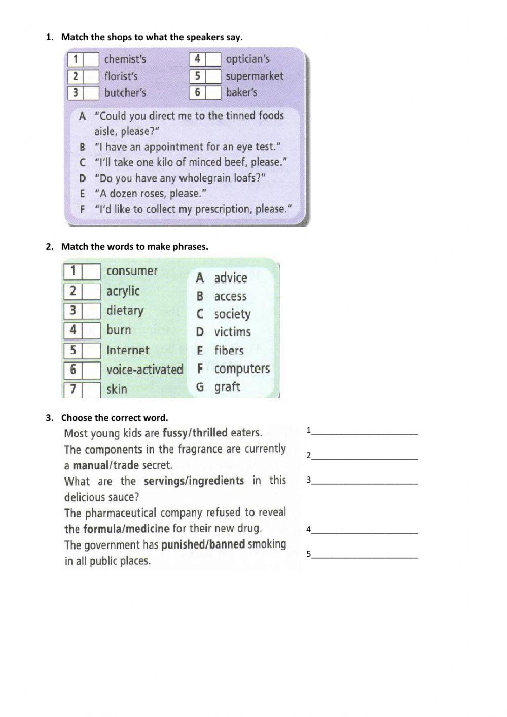 Active words worksheet | Live Worksheets