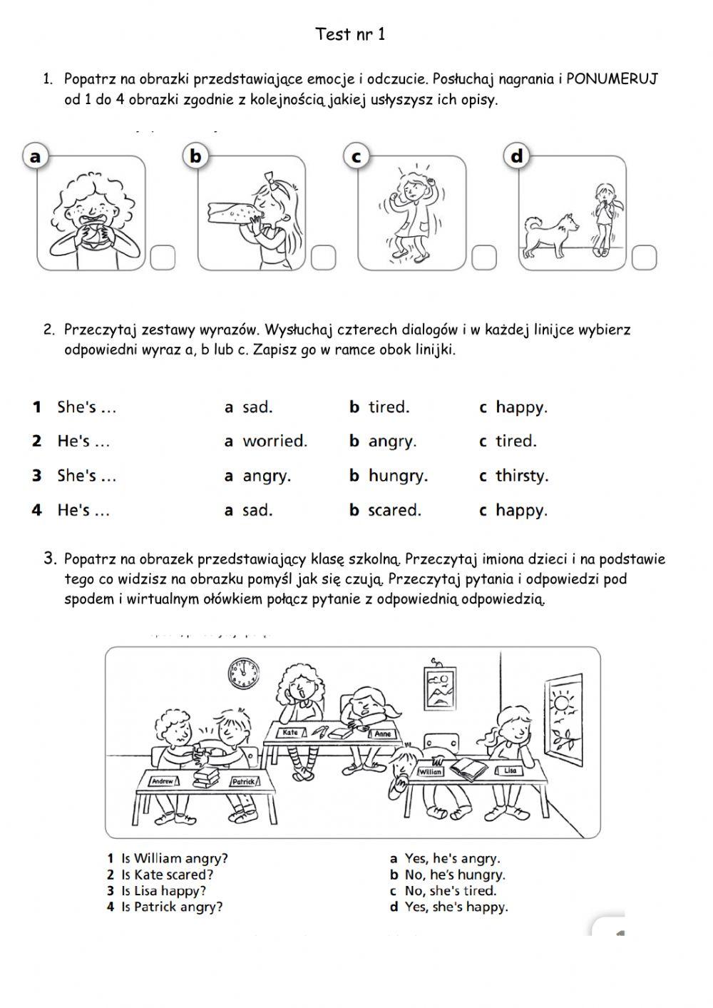 NEA 3- test nr 1 | Free Interactive Worksheets | 481742