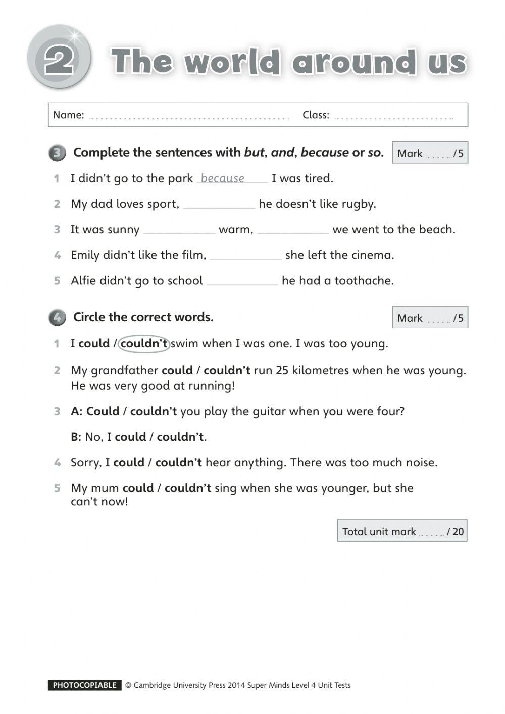 unit 2 test sup… | Free Interactive Worksheets | 6213860