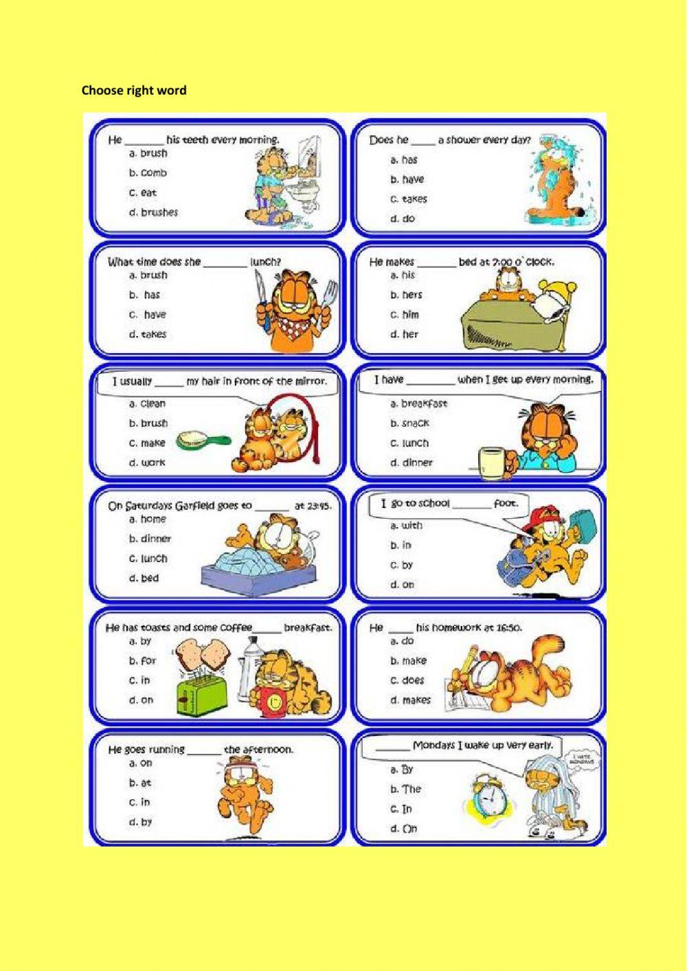 Present simple online exercise for 6ci | Live Worksheets