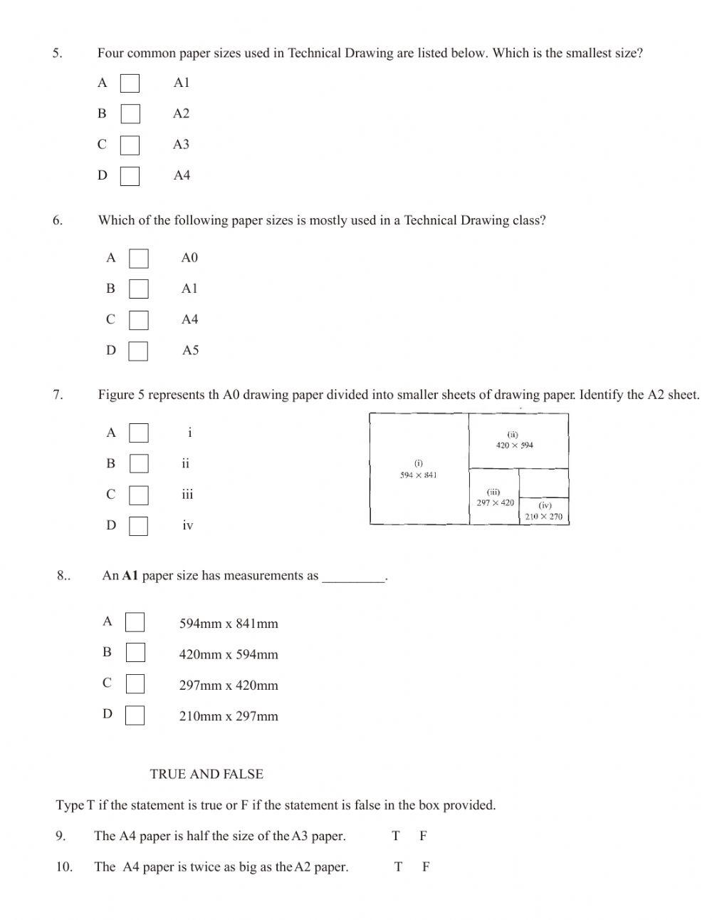 DRAWING SHEET ACTIVITY online exercise for | Live Worksheets