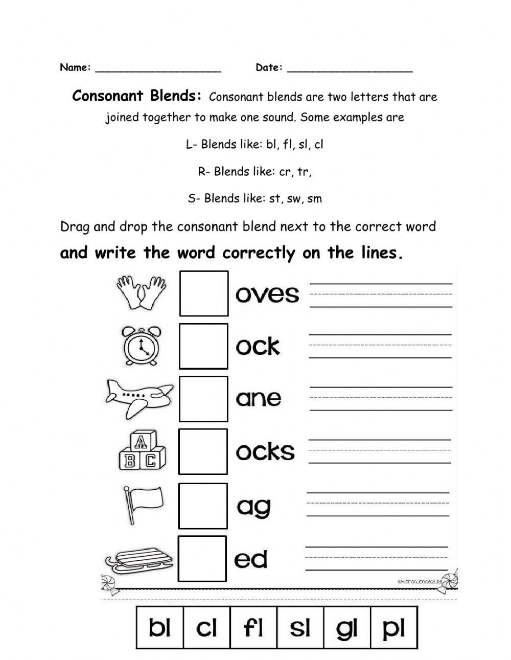 Phonics online exercise for 2 | Live Worksheets