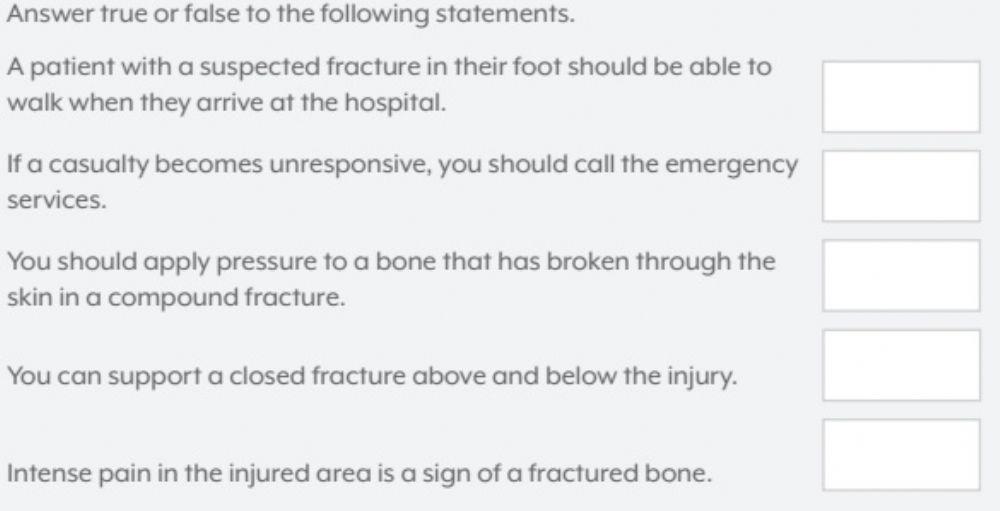 Fracture worksheet | Live Worksheets
