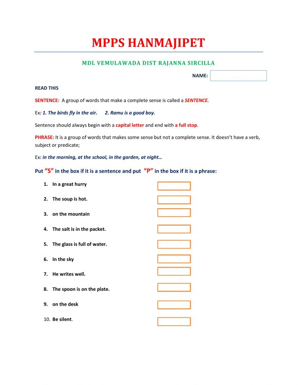 English worksheet 484582 | sanath simha | Live