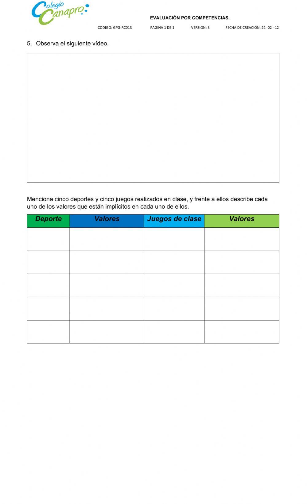Evaluación de décimo interactive worksheet | Live Worksheets