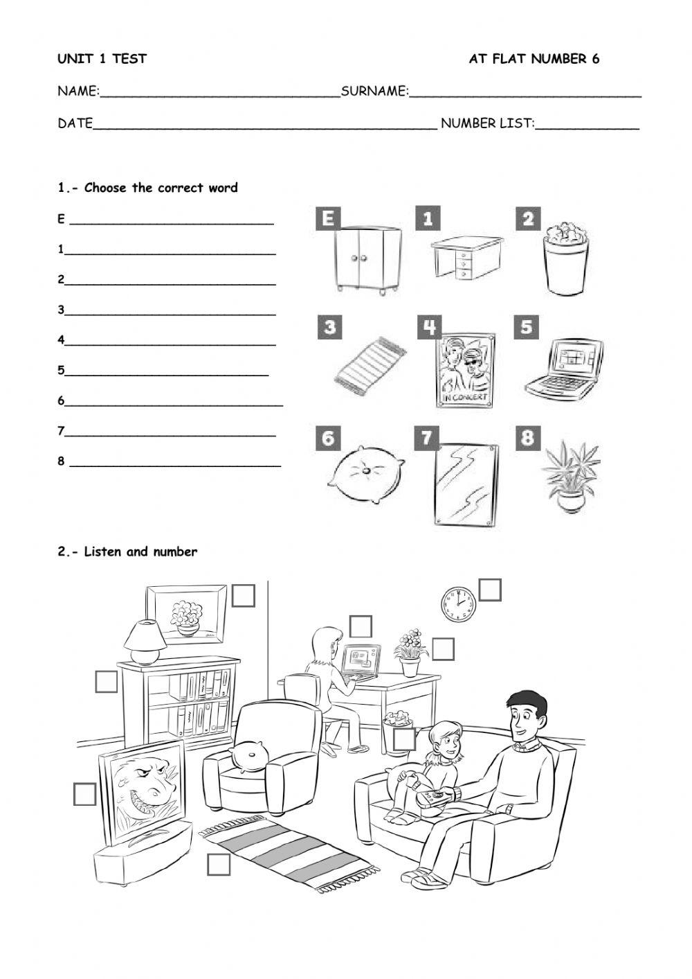 3 grade rooftops unit 1 adapted worksheet | Live Worksheets