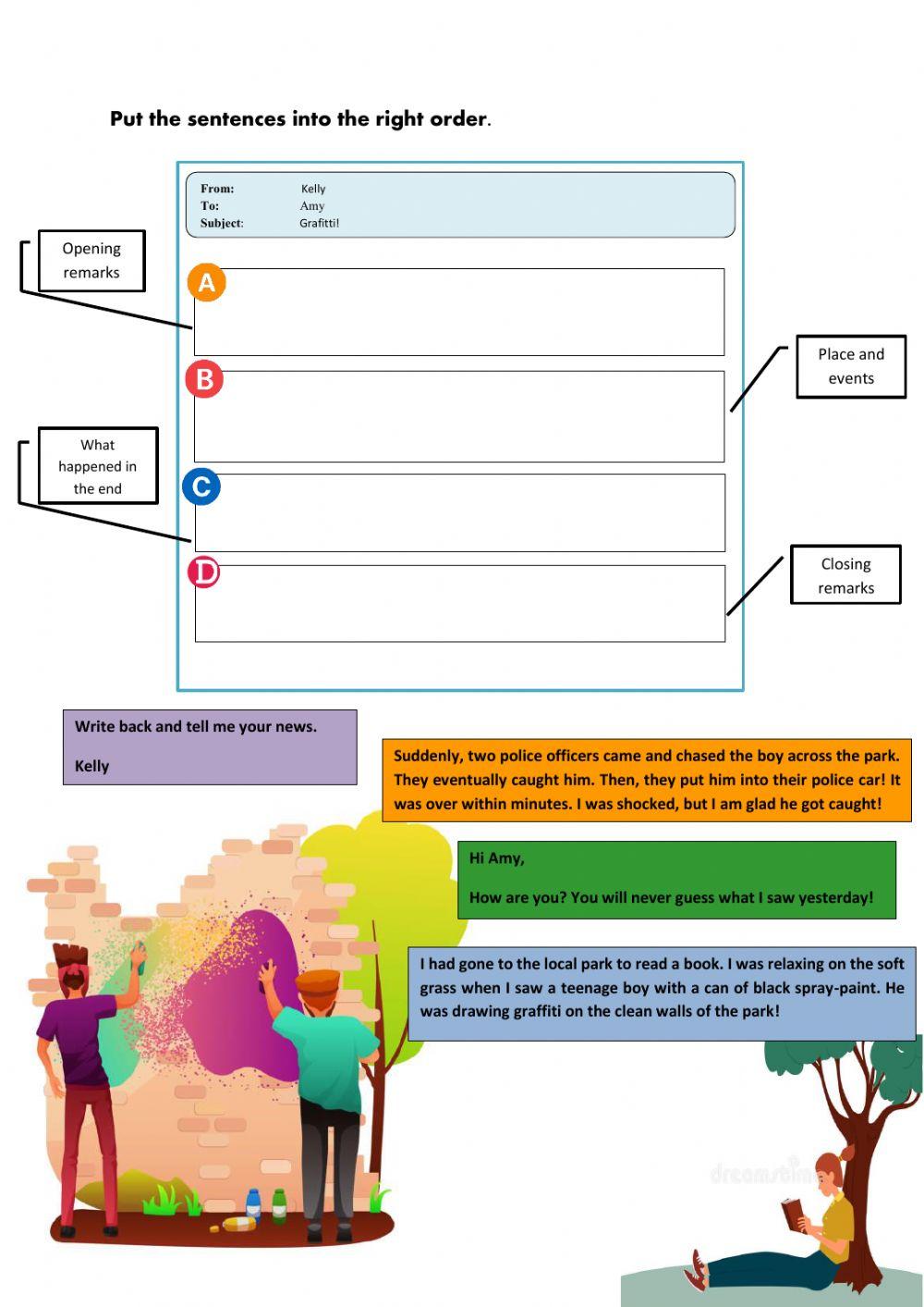 Informal email | Free Interactive Worksheets | 486500