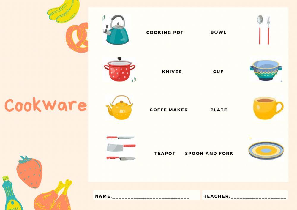 05FEBCookware worksheet | Live Worksheets