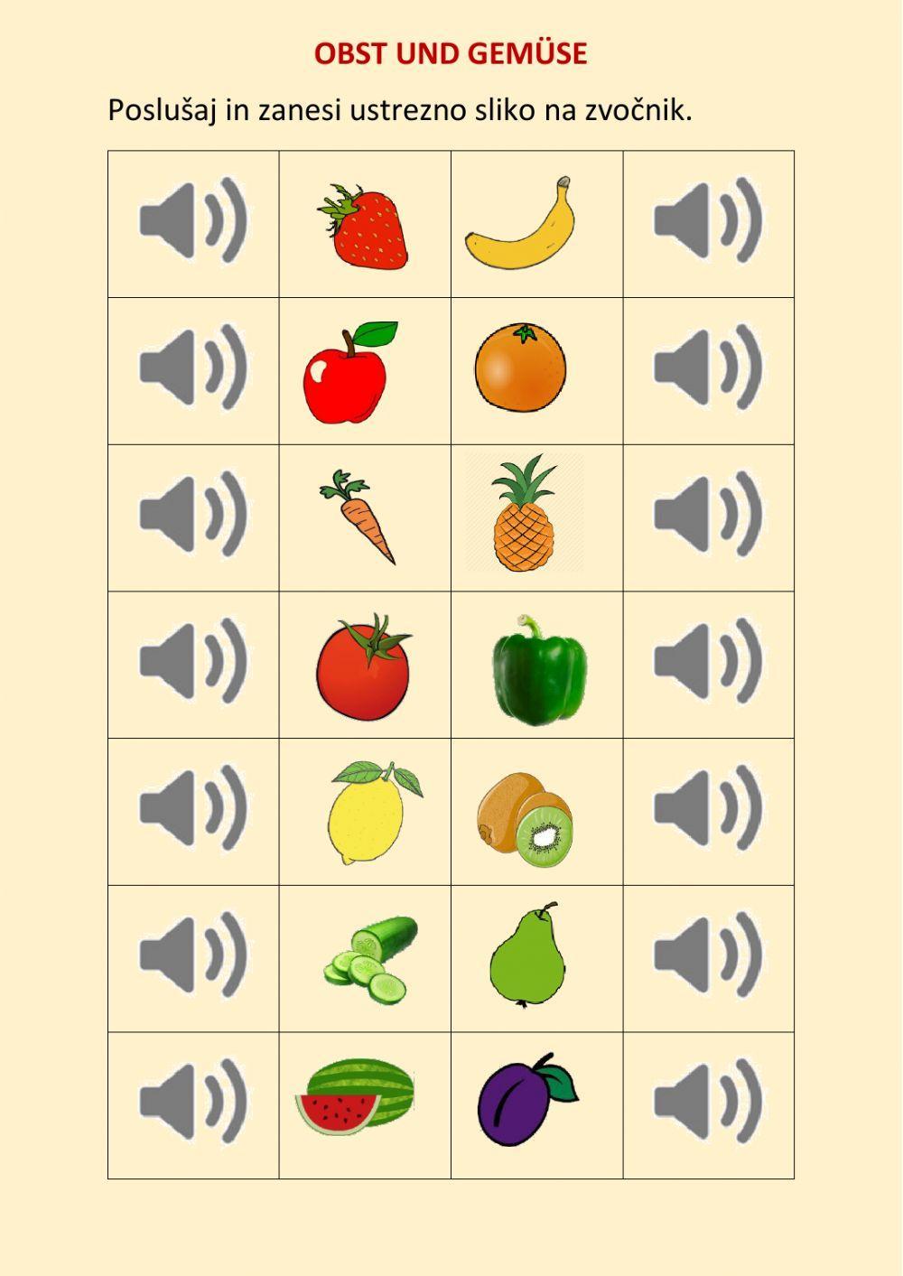 554533 | Obst und Gemüse | aperus | LiveWorksheets