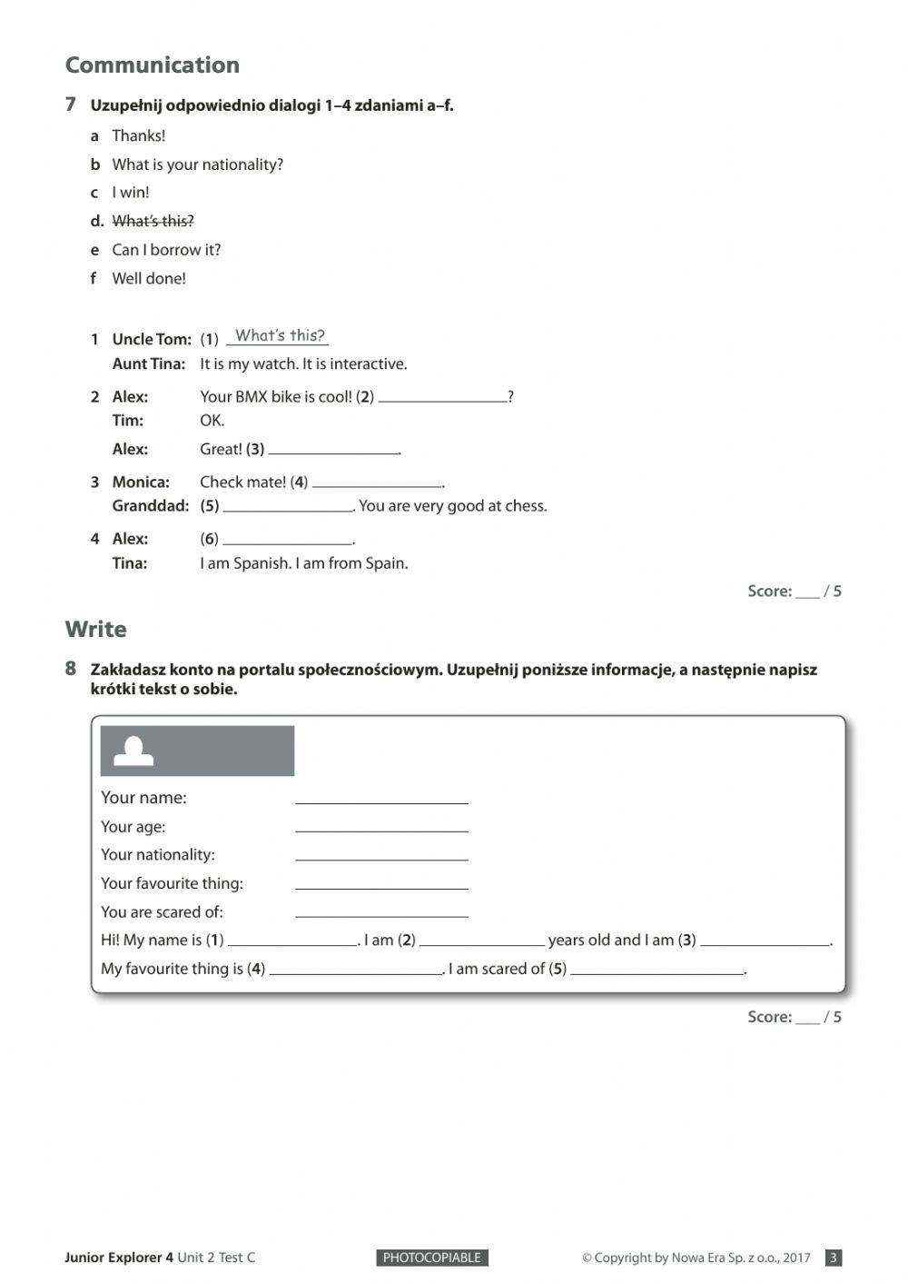 Junior Explorer… | Free Interactive Worksheets | 6286230